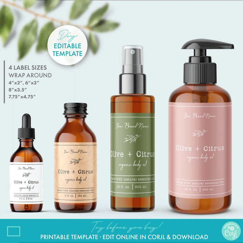 Lotion Labels - Etsy