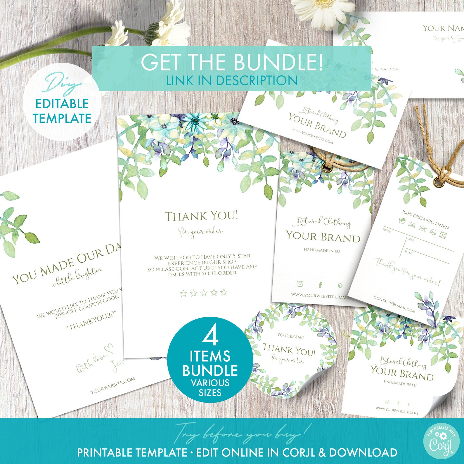 Editable Clothing Price Tags Template Download 2 X - Etsy