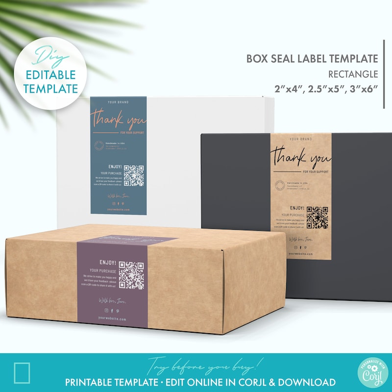 Box Seal Sticker - Etsy