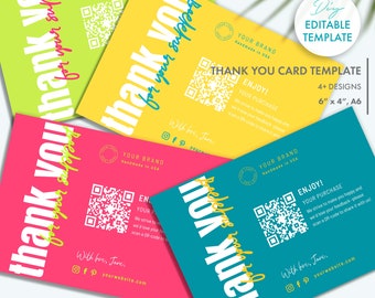 Thank You Code Card - Etsy