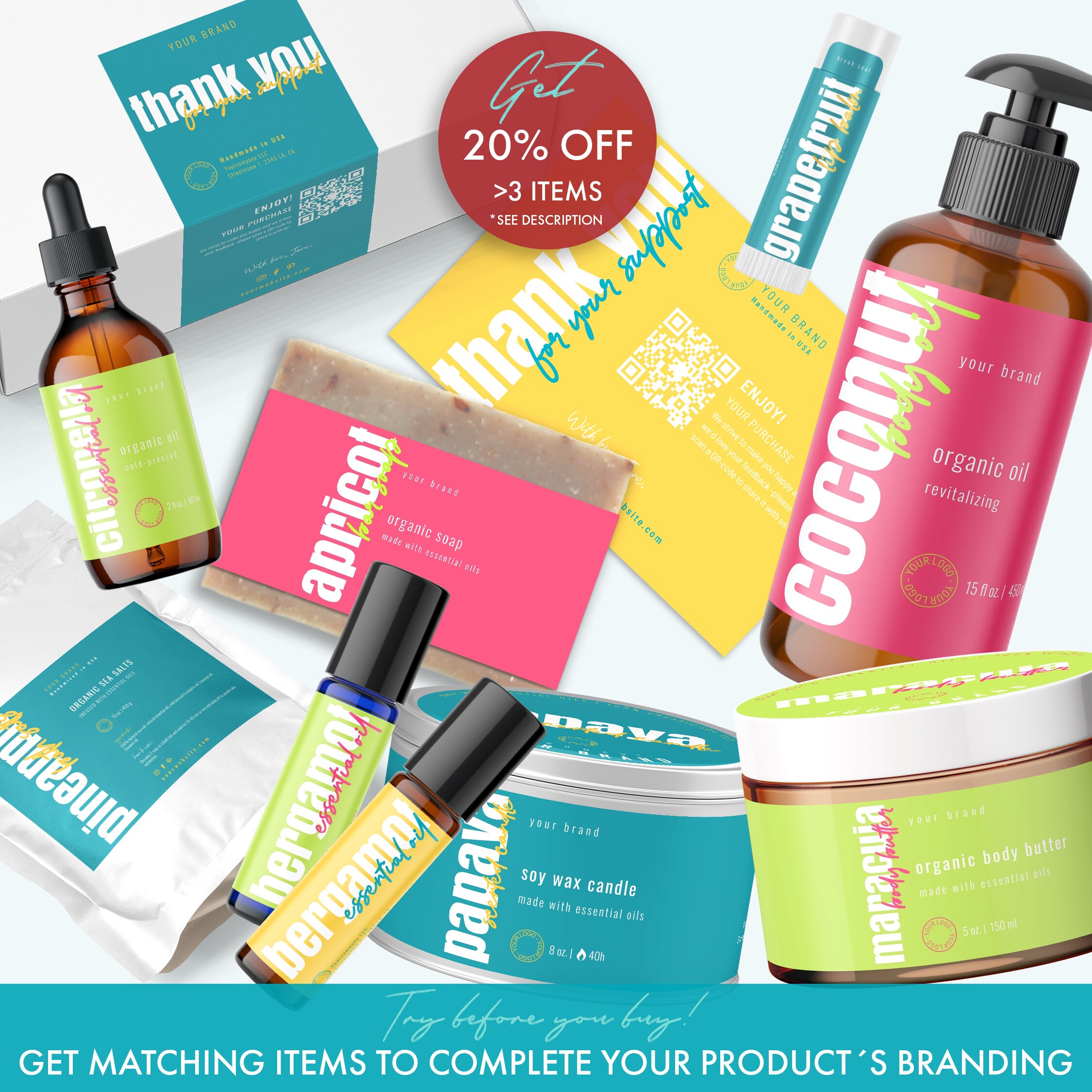 Editable Neon Bar Soap Label Template Printable Bold Soap - Etsy