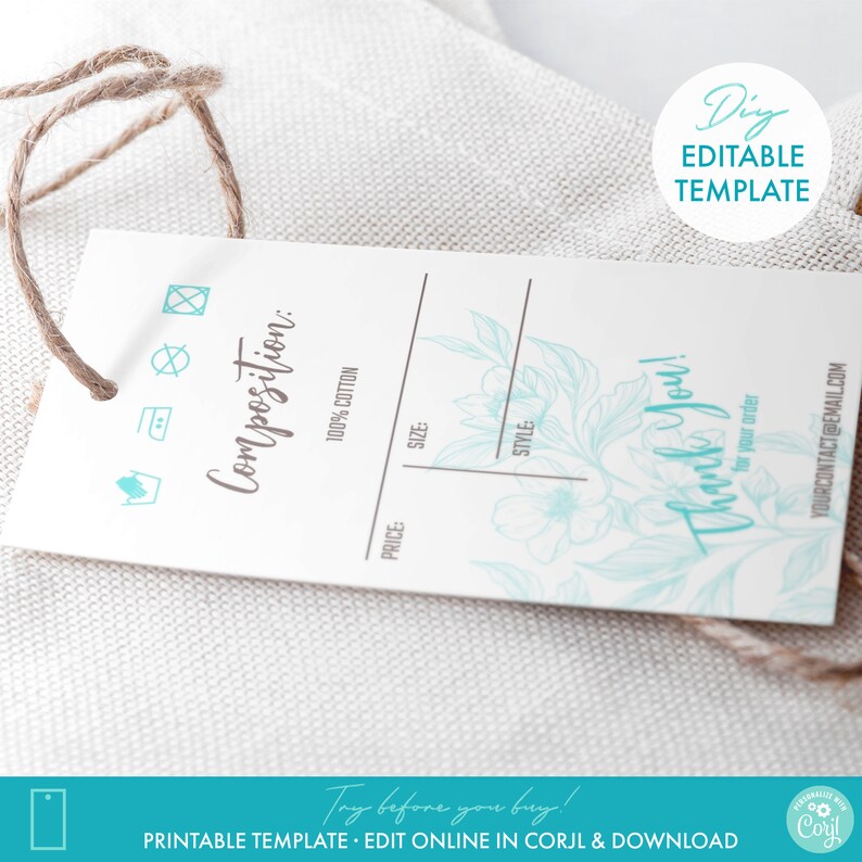 Editable Price Tags Printable Template 2x3.5 | Etsy