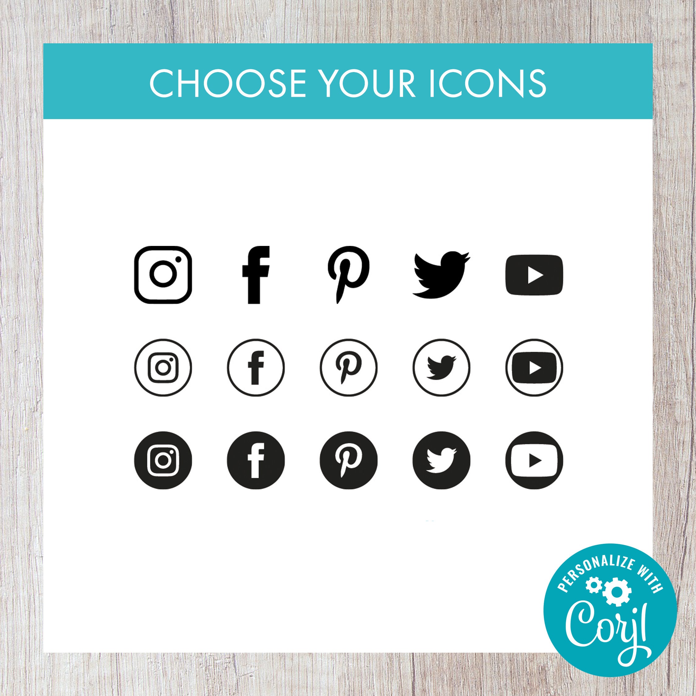 Editable Neon Box Seal Sticker Template 3 Sizes Printable | Etsy