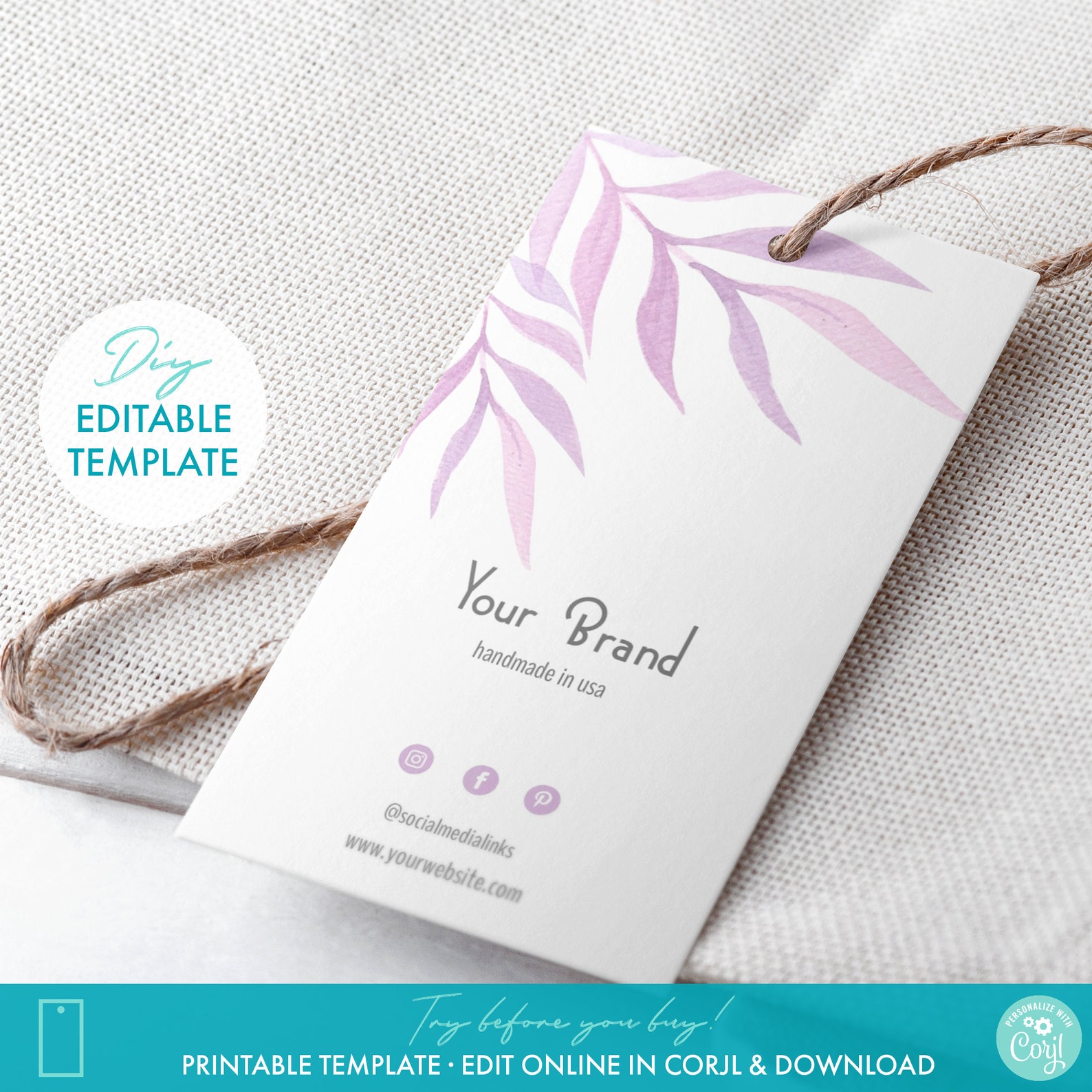 DIY Printable Clothing Price Tag Template 2 X 3.5 - Etsy