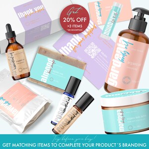 Editable Feminine Body Butter Jar Label Template, DIY Pastel Cosmetic ...