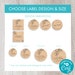 Printable Custom Logo Sticker Label Template - DIY Editable Business ...