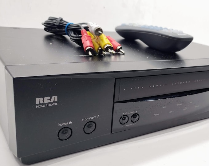 RCA VR612HF VCR Player 4 Head VHS Recorder With Remote and Cables - Etsy