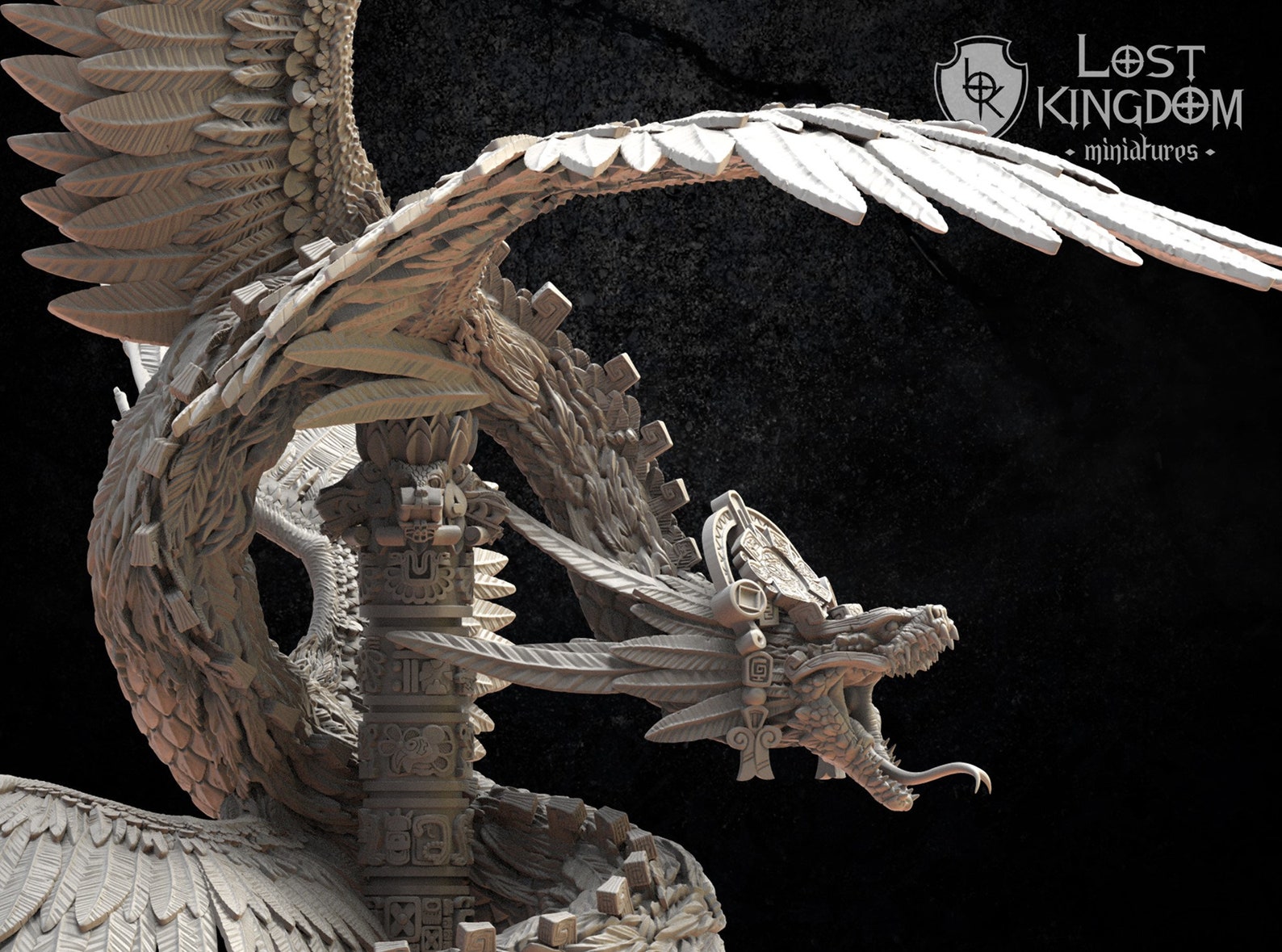 Quetzalcoatl God Lizardmen seraphon lizard aztec mayan Fantasy | Etsy