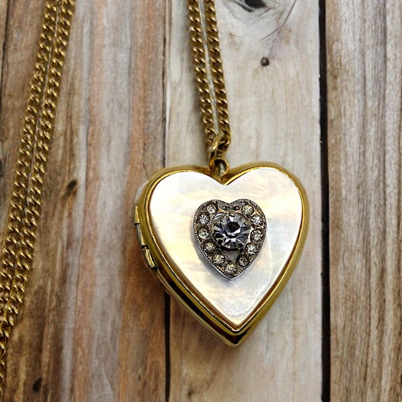 Vintage Heart Locket - Etsy