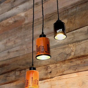 Oil Filter Hanging Light: Automotive Garage Decor - Etsy