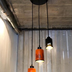 Oil Filter Hanging Light: Automotive Garage Decor - Etsy