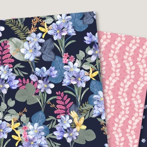 Spring Flowers Digital Papers | Watercolor SEAMLESS Easter Backgrounds ...