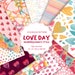 Love Seamless Digital Backgrounds, Valentine Day Digital Paper Pack in ...