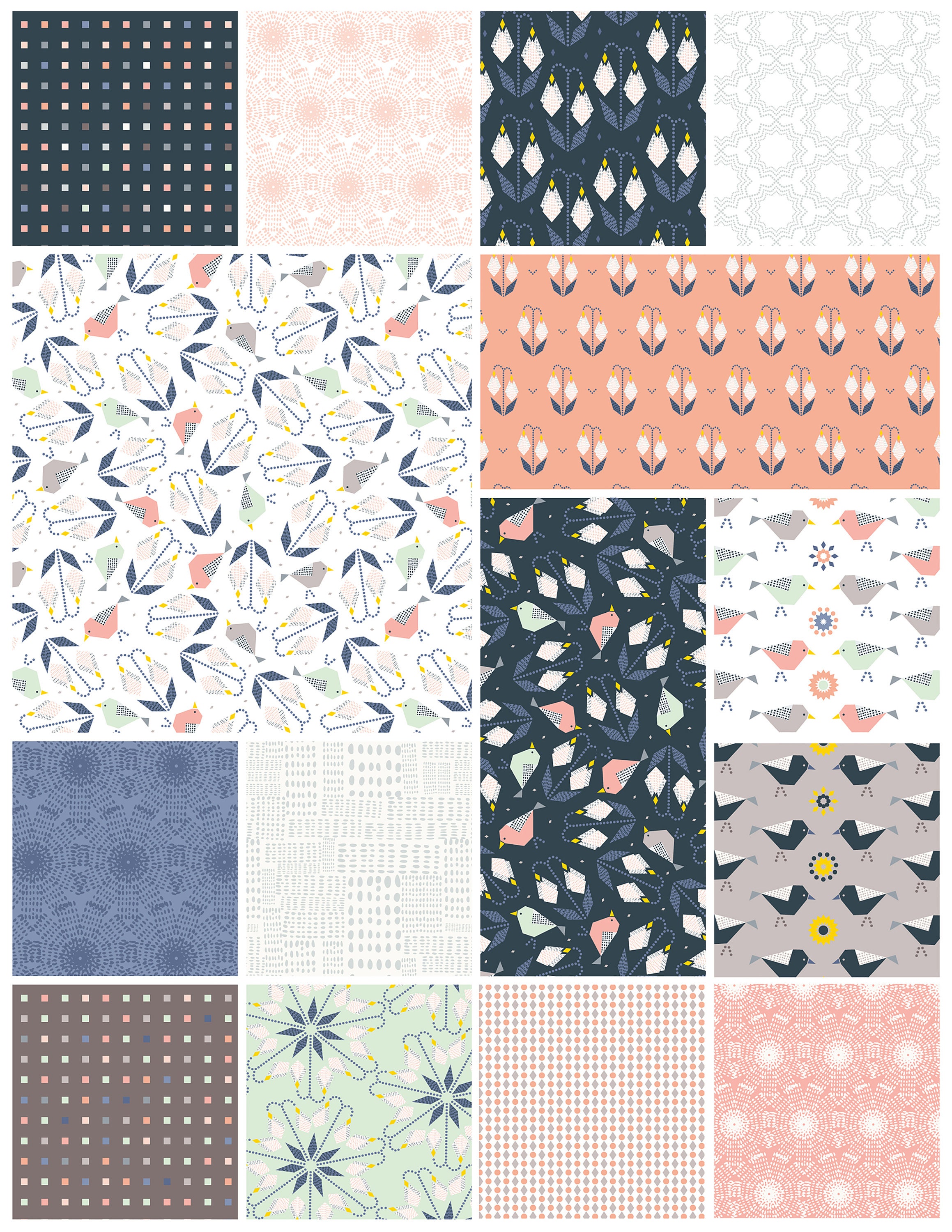 Nursery Digital Papers Seamless Pattern Kids Scrapbooking - Etsy New ...