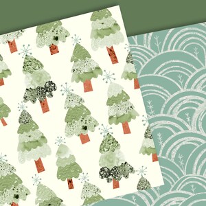 Vintage Christmas Digital Paper Pack | Holiday Seamless Patterns ...