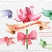Watercolor Ribbons and Banners Clipart Hand Painted Ribbons - Etsy