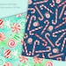 Watercolor Peppermint Candy Cane Digital Paper Pack Christmas Candy ...