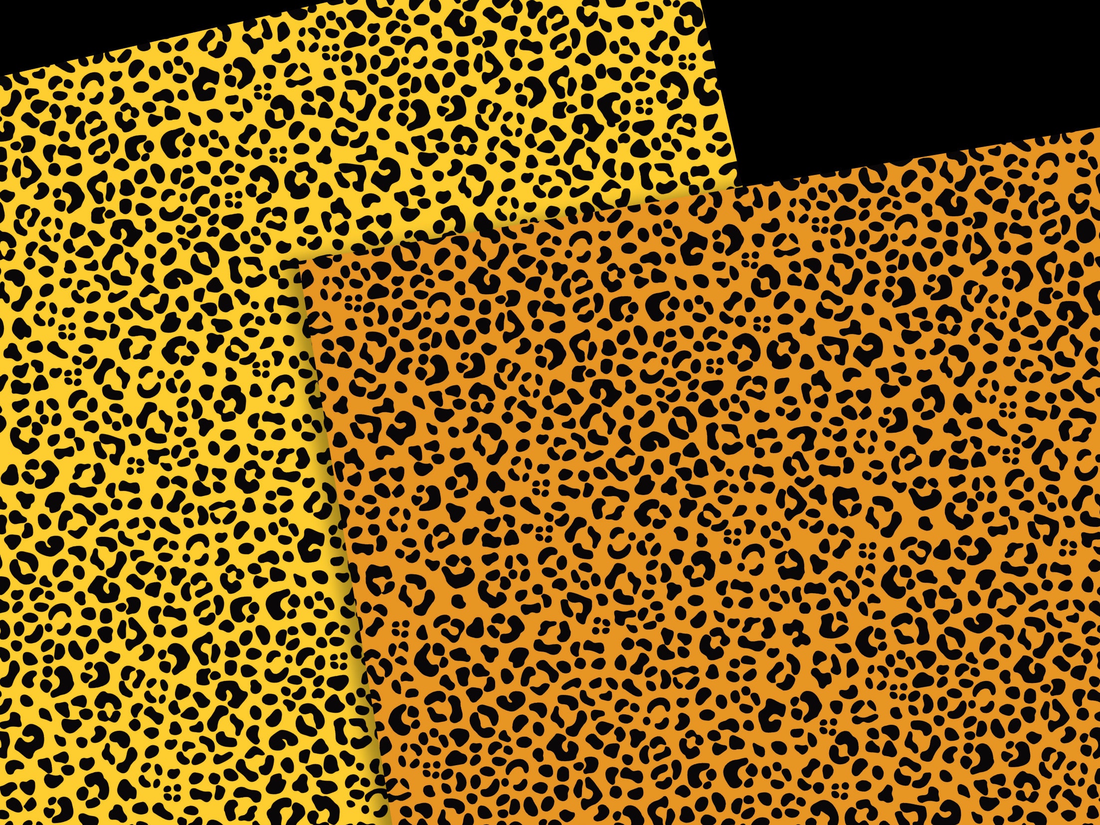 Bright Leopard Print Digital Paper Pack Animal Background - Etsy