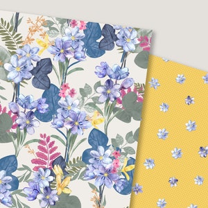 Spring Flowers Digital Papers | Watercolor SEAMLESS Easter Backgrounds ...