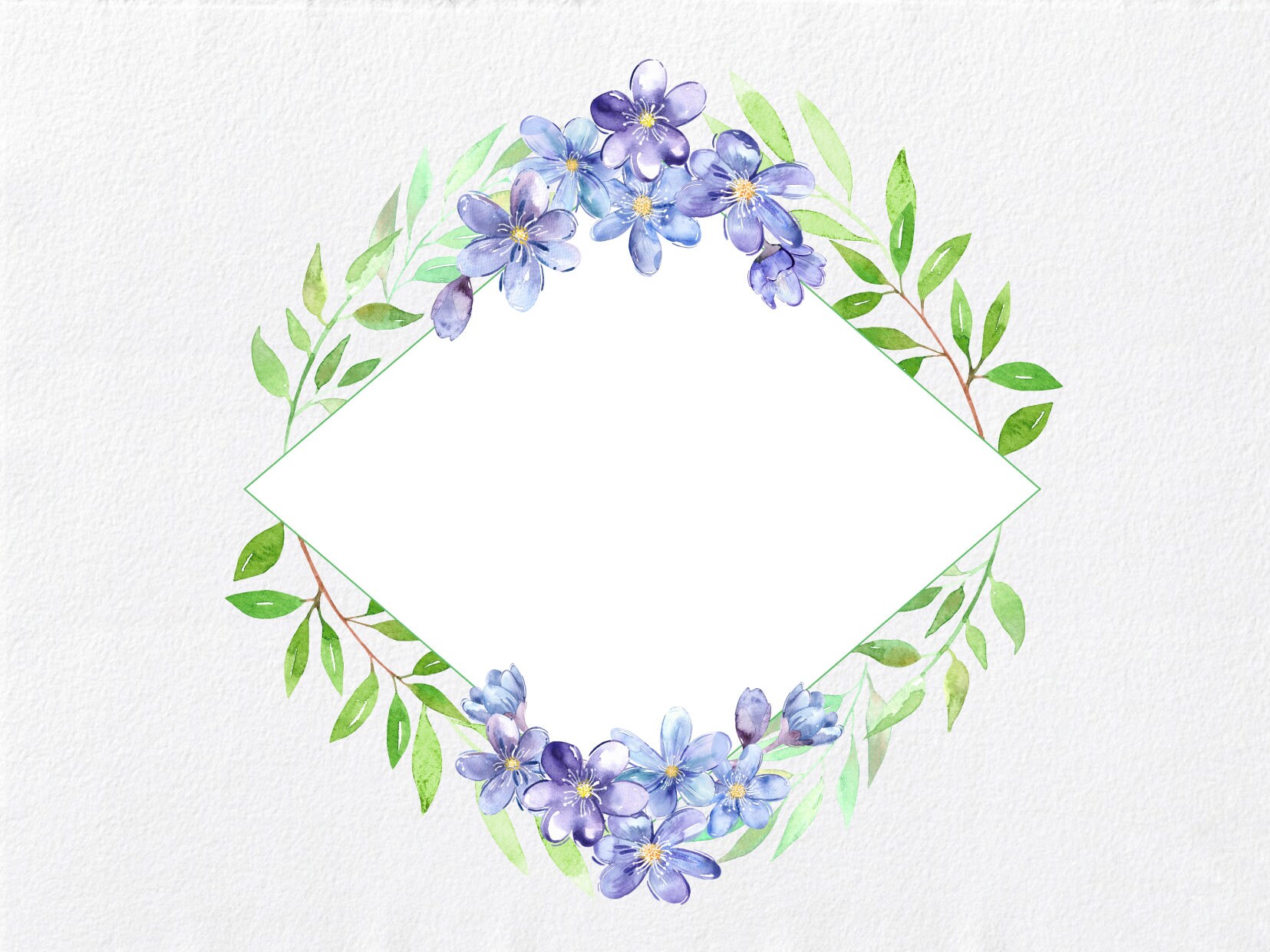 Watercolor SPRING Frames Clipart Spring Flowers Frames Set | Etsy