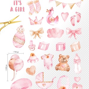 Baby Girl Stickers, New Baby Printable Bullet Journal Stickers, ITS A ...