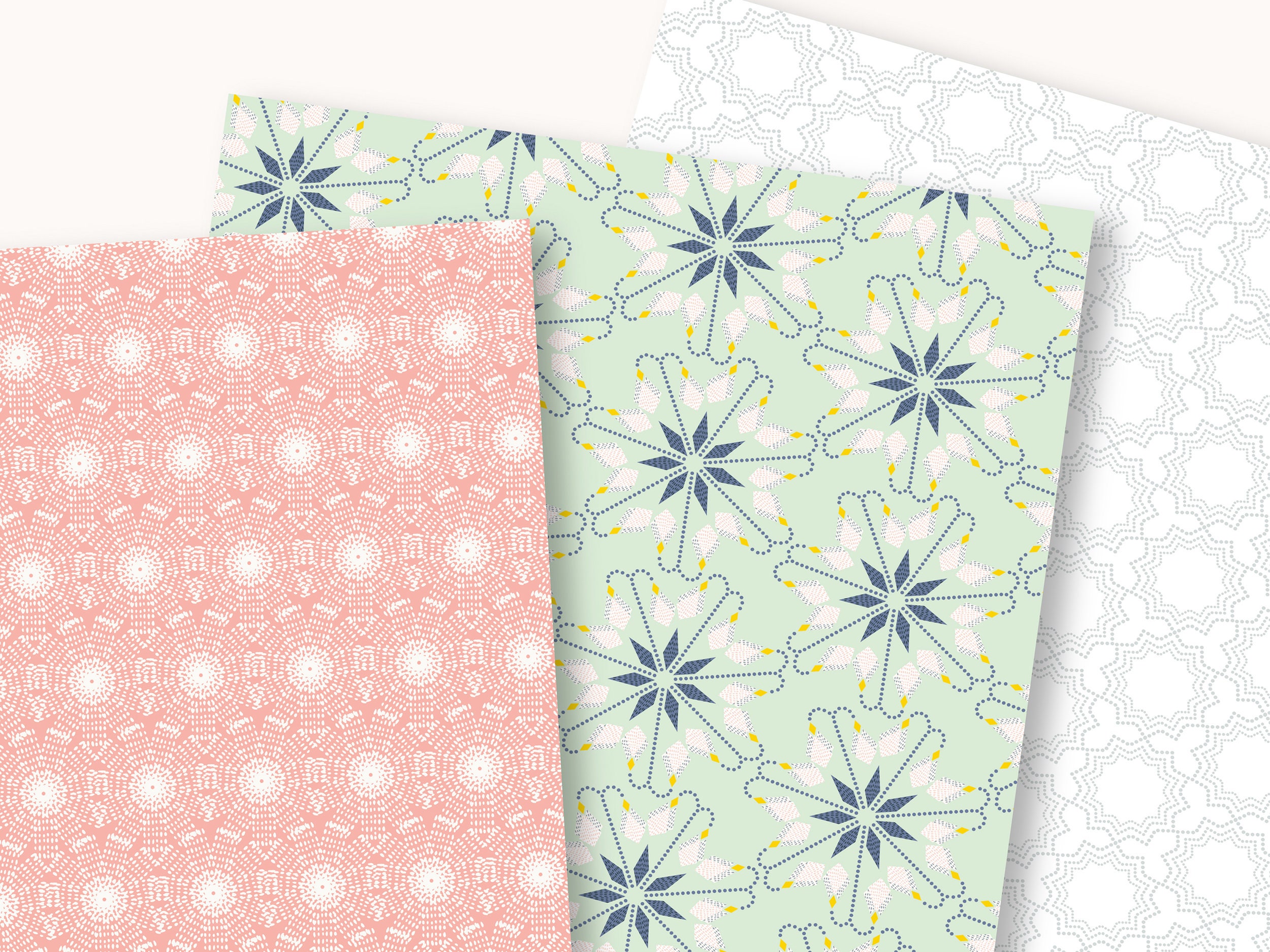 Nursery Digital Papers Seamless Pattern Kids Scrapbooking | Etsy