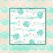 Watercolor Peach Mint Digital Paper Pack Flowers Seamless Patterns ...