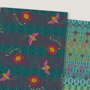 Folk Art Digital Papers | Floral Garden Scrapbooking | Seamless Pattern ...