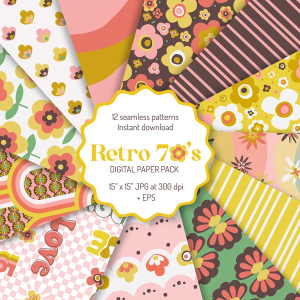 Scrapbook Paper Set - Etsy