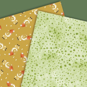 Vintage Christmas Digital Paper Pack | Holiday Seamless Patterns ...