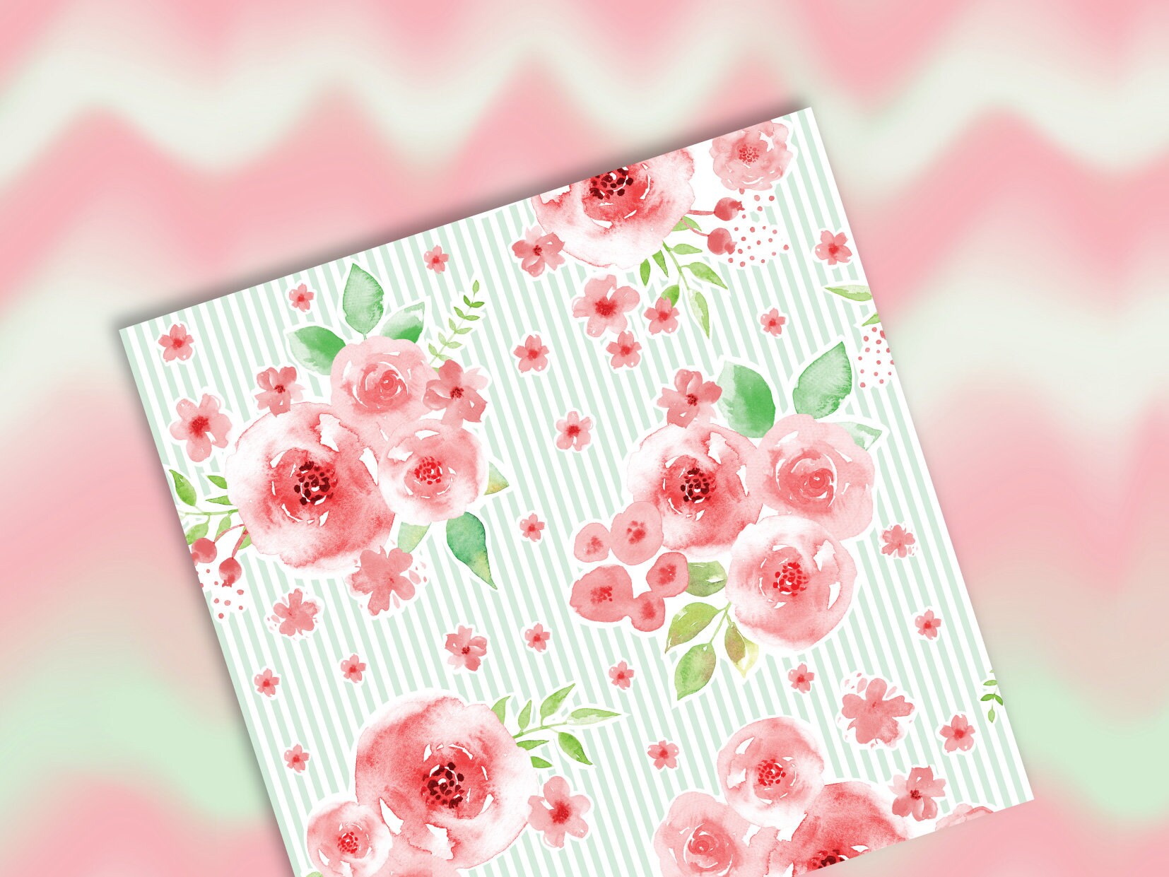 Watercolor Floral Digital Paper Pack Flowers Seamless Patterns - Etsy