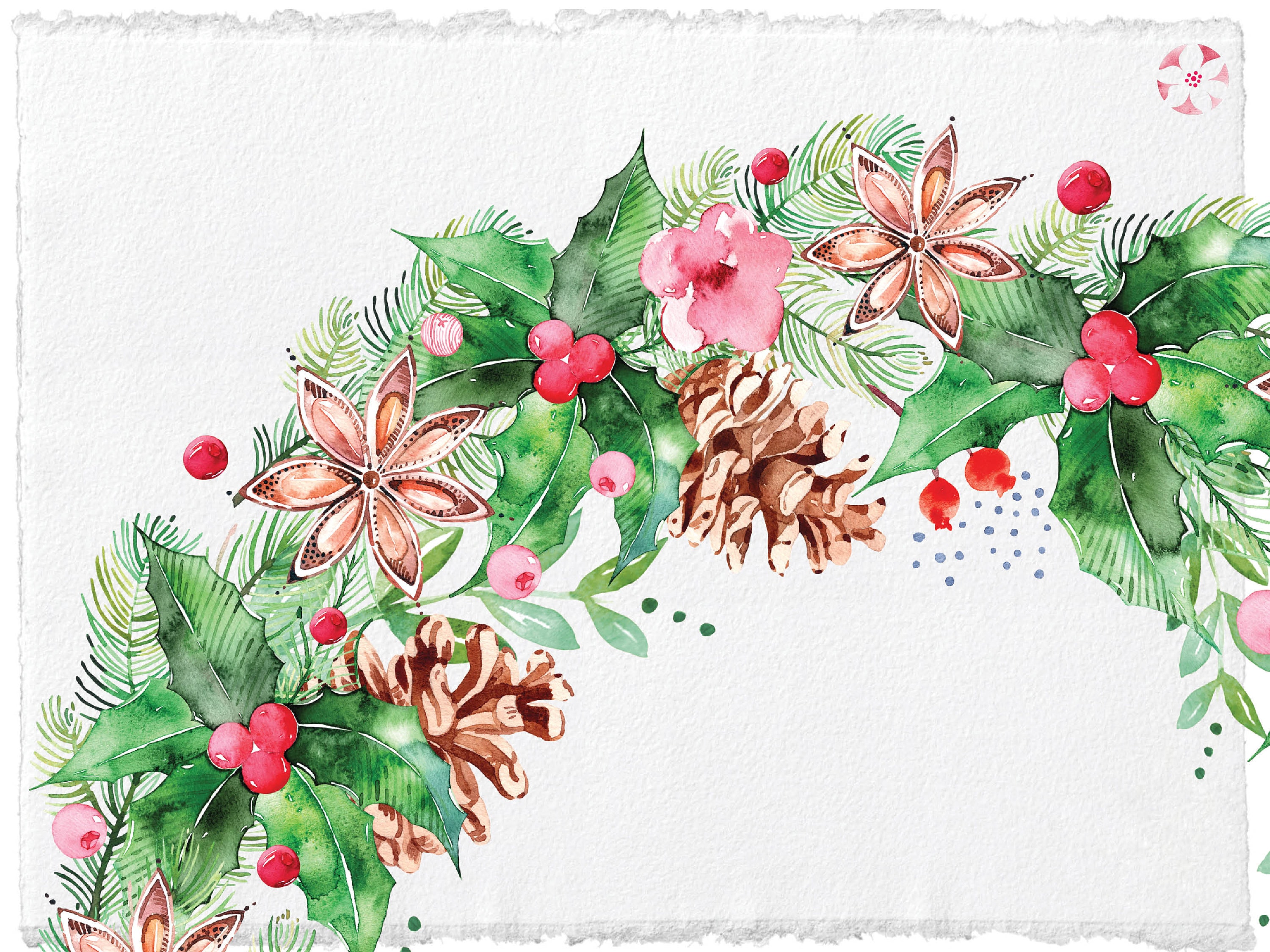 Watercolor Christmas Wreaths | Christmas Wreath Clipart | Holiday ...