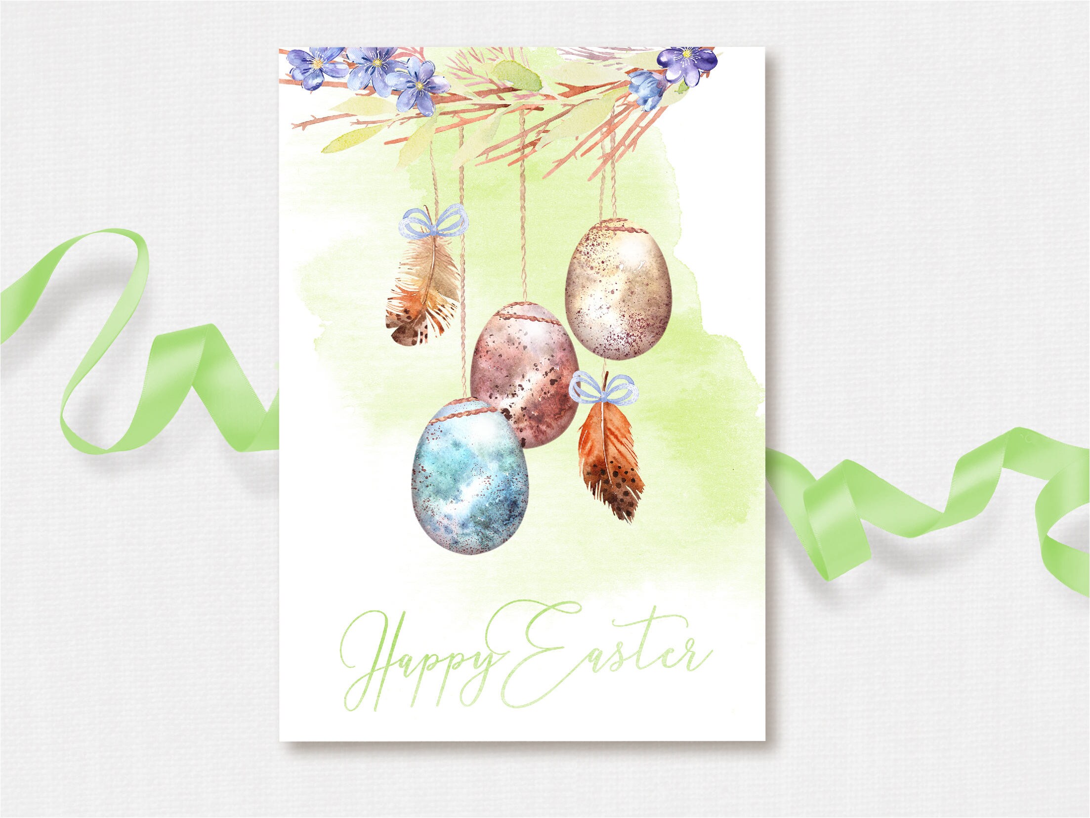 Watercolor Easter Clipart Set SPRING Clipart Watercolour | Etsy