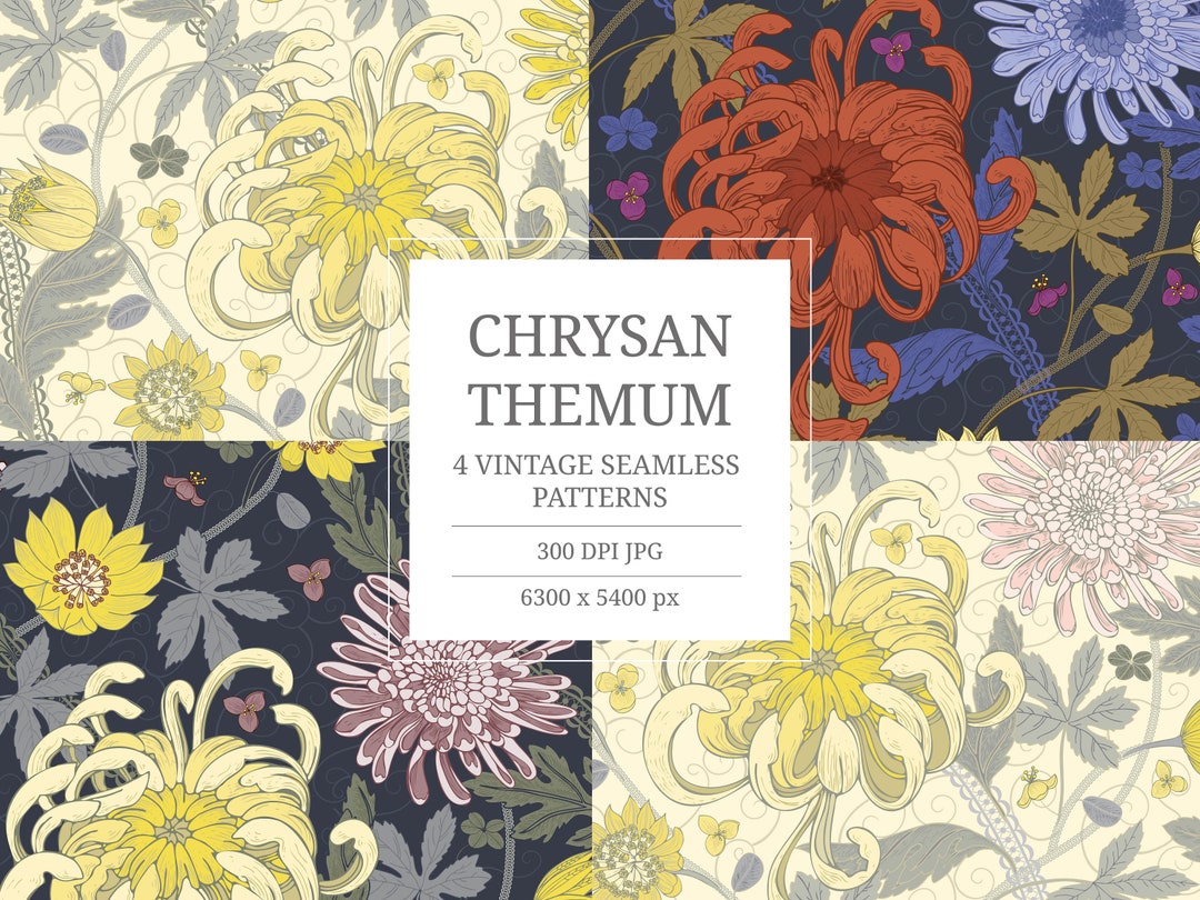 Floral Vintage Digital Papers | Flowers Garden Scrapbooking | Seamless ...