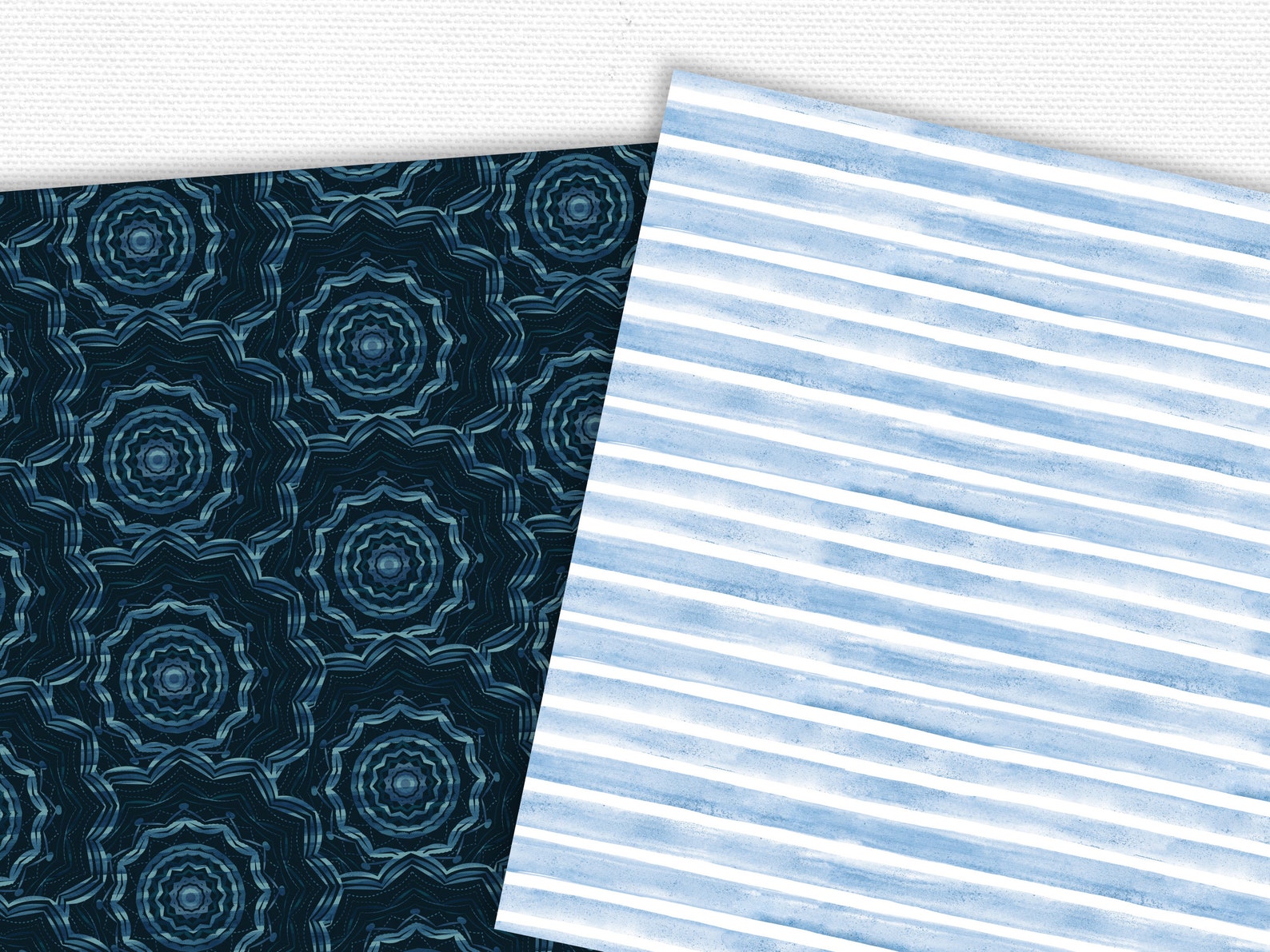 SEAMLESS Watercolor Blueberries Digital Paper Pack Breakfast | Etsy