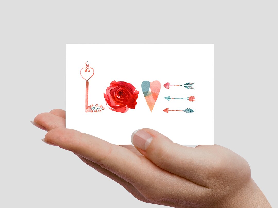 Valentines Card Printable, Valentines Day Greeting Card, Love Card ...