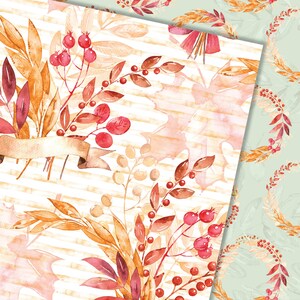SEAMLESS Watercolor Fall Digital Paper Pack | Autumn Watercolour ...