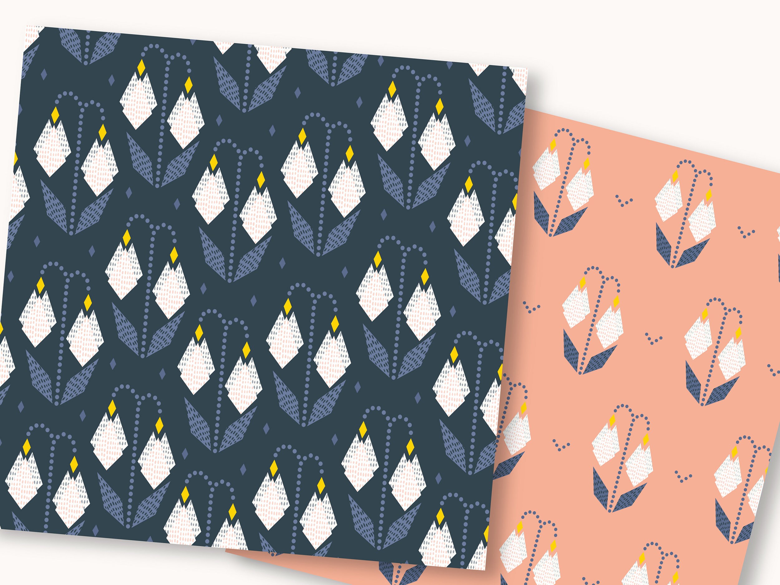 Nursery Digital Papers Seamless Pattern Kids Scrapbooking - Etsy New ...