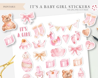 Its a Girl Stickers - Etsy