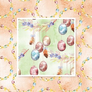 SEAMLESS Watercolor Easter Digital Paper | Spring Digital Papers ...