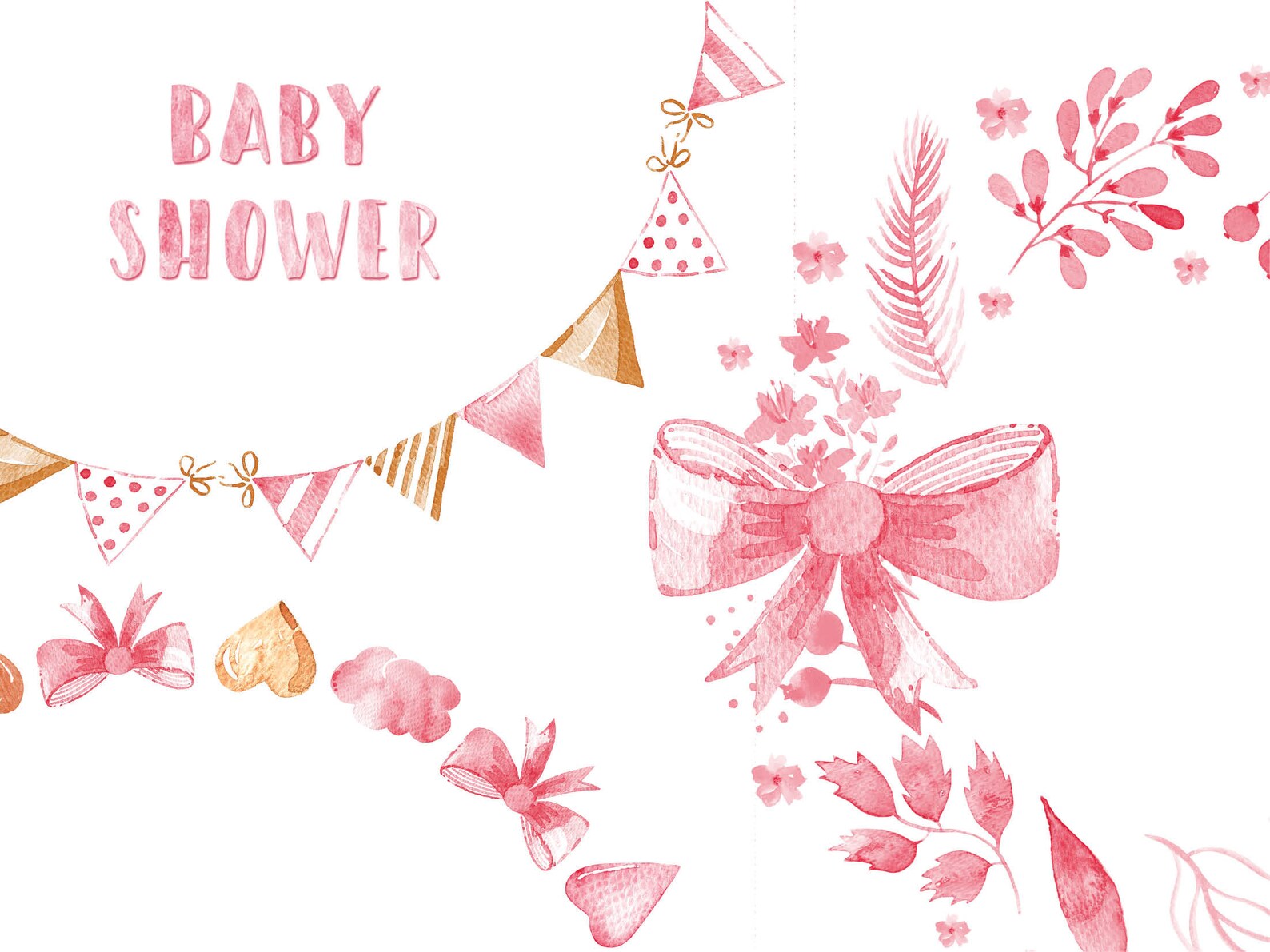 Baby Girl Clipart Set Watercolor New Baby Clip Art Hand Drawn - Etsy