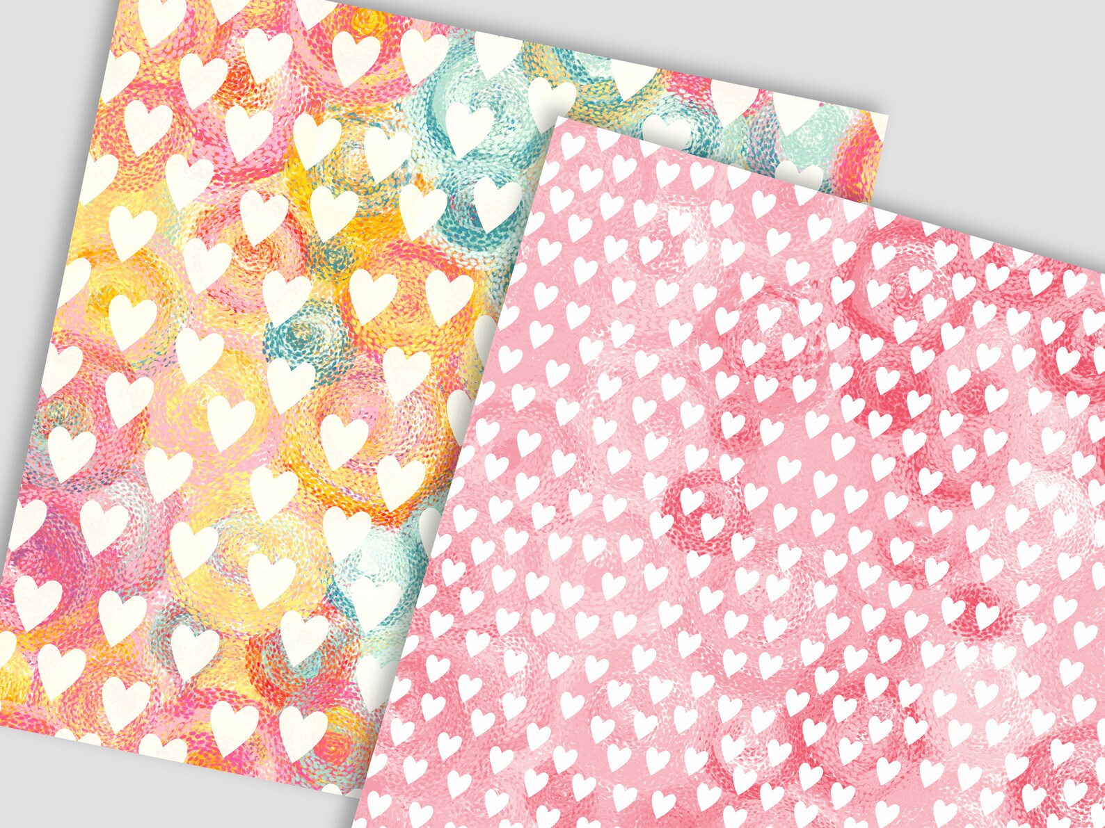 Love Seamless Digital Backgrounds Valentine Day Digital Paper - Etsy