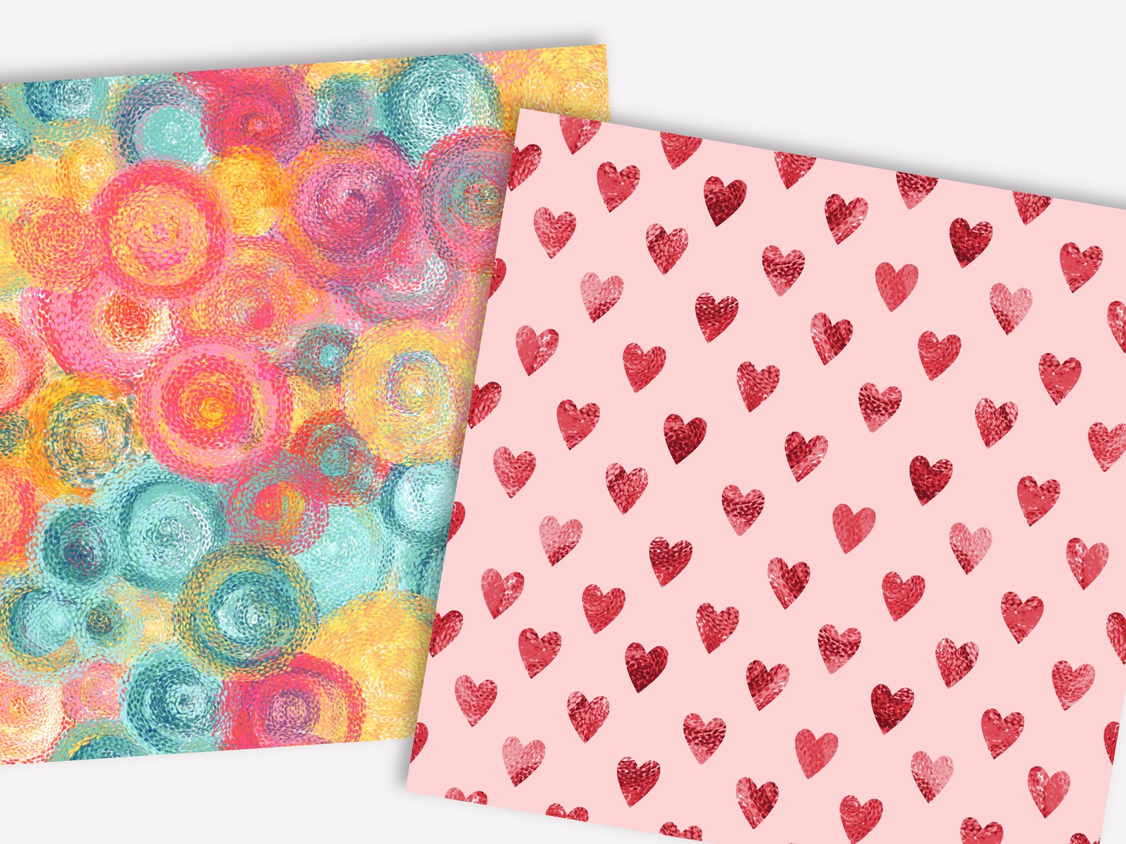 Love Seamless Digital Backgrounds Valentine Day Digital Paper - Etsy