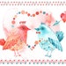 Watercolor Valentine's Day Clipart | Valentine Clip Art | Love Birds ...