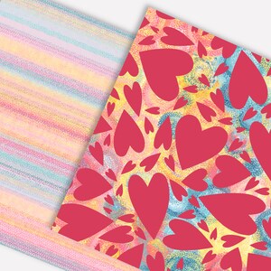 Love Seamless Digital Backgrounds, Valentine Day Digital Paper Pack in ...