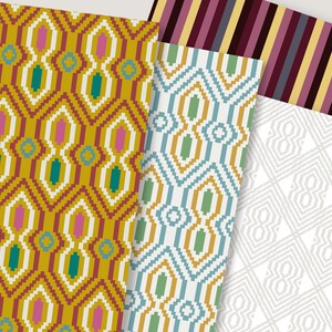 Folk Art Digital Papers | Floral Garden Scrapbooking | Seamless Pattern ...