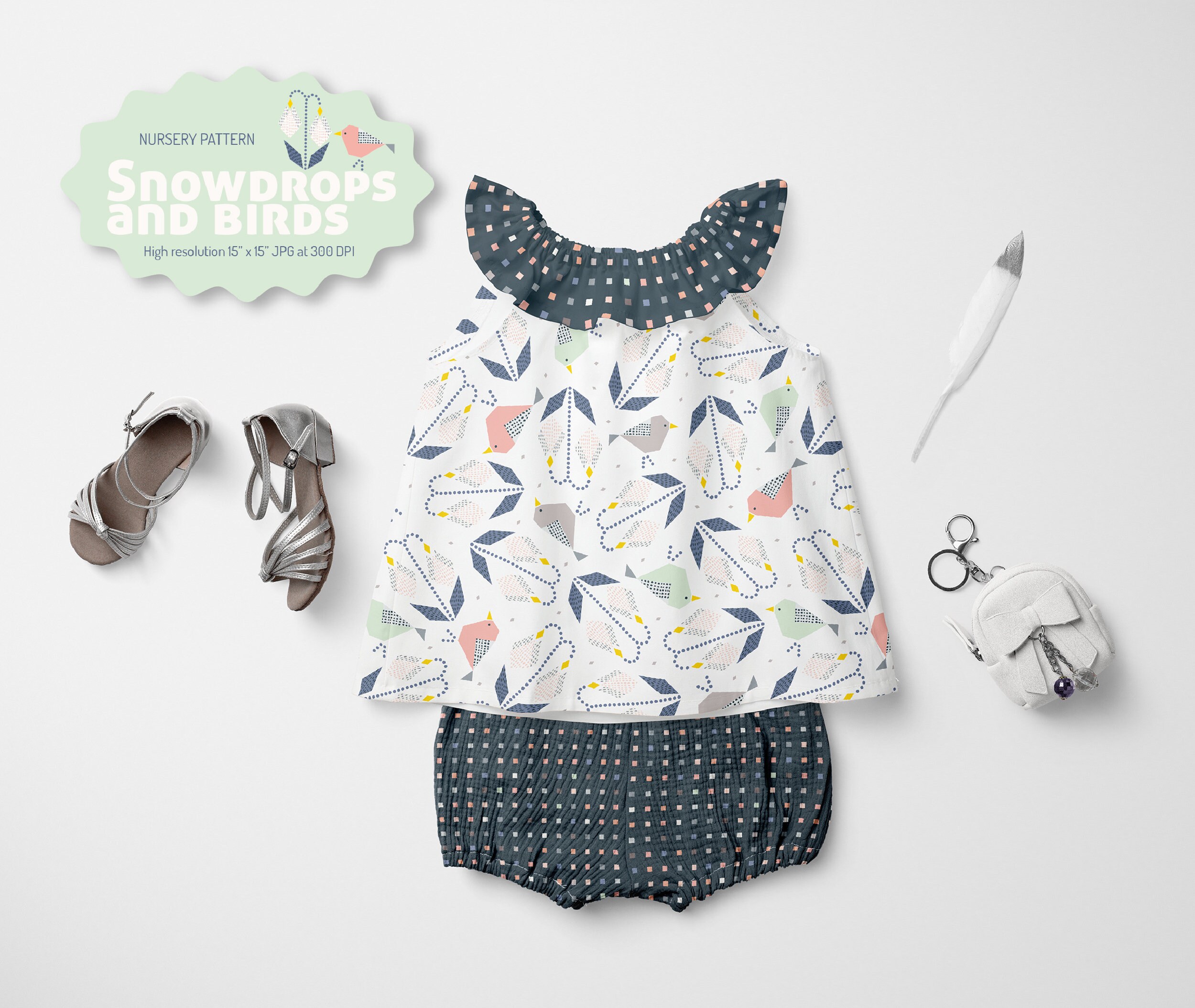 Nursery Digital Papers Seamless Pattern Kids Scrapbooking | Etsy