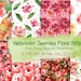 Watercolor Flowers Digital Paper Floral Digital Paper Watercolour ...