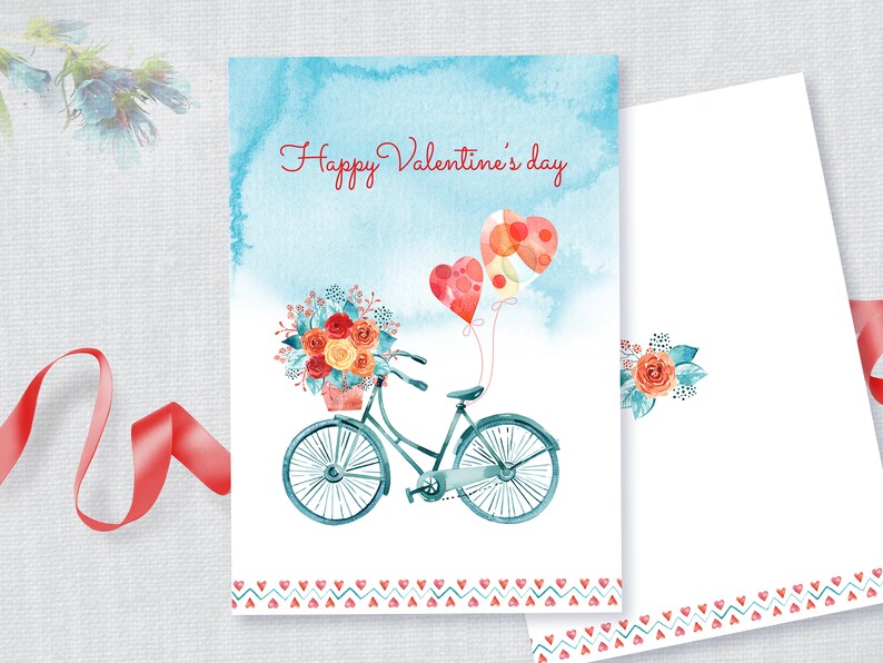 Valentines Card Printable, Valentines Day Greeting Card, Love Card ...