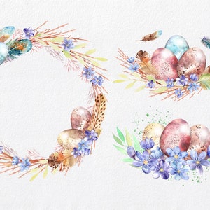 Watercolor Easter Clipart Set | SPRING Clipart | Watercolour Easter ...